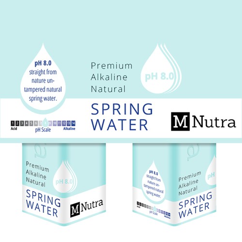 ALKALINE Bottle Water Design | Product label contest