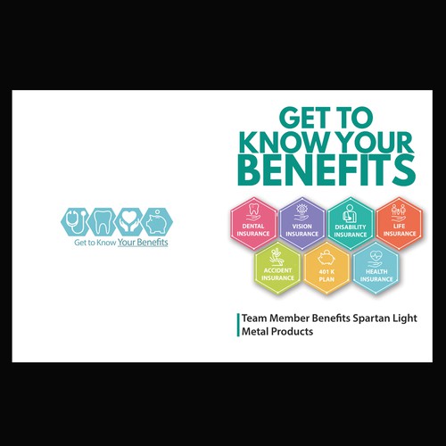 Design of front and back cover for employee benefits booklet | Book ...