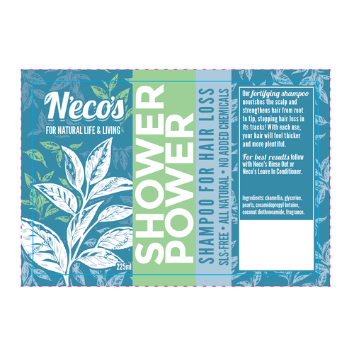Natural Chemical Free Shampoo Bottle Label Design | Product label contest