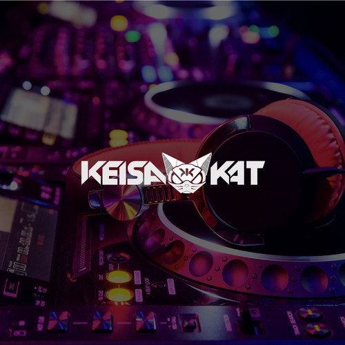DJ Logo - Modern - Simple - w/ Futuristic Space Cat Character | Logo ...