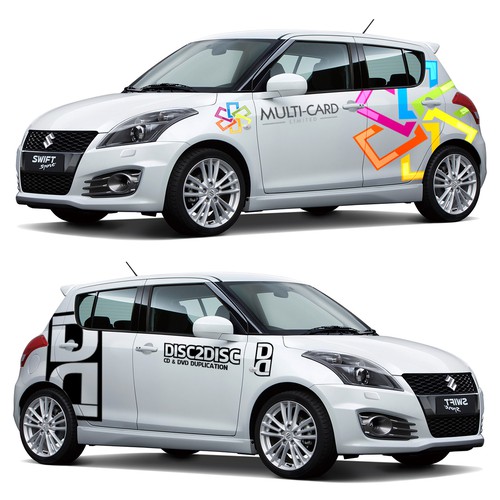 I need a creative full body wrap designed for a 2008 4-Door Suzuki ...