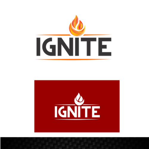 Ignite logo = typography + flame + creativity | Logo design contest