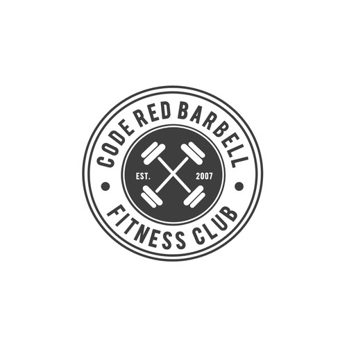 Create a classic, vintage logo for a unisex barbell strength training ...