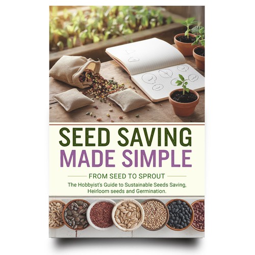 Designs | book cover for a book about seed saving including bold colors ...