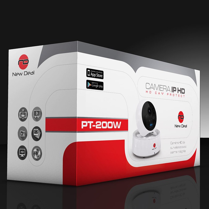 Create a high end box design for our new IP Camera | Product packaging ...