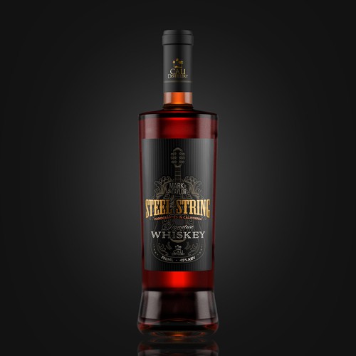 Designs | Steel String Signature Whiskey | Product label contest
