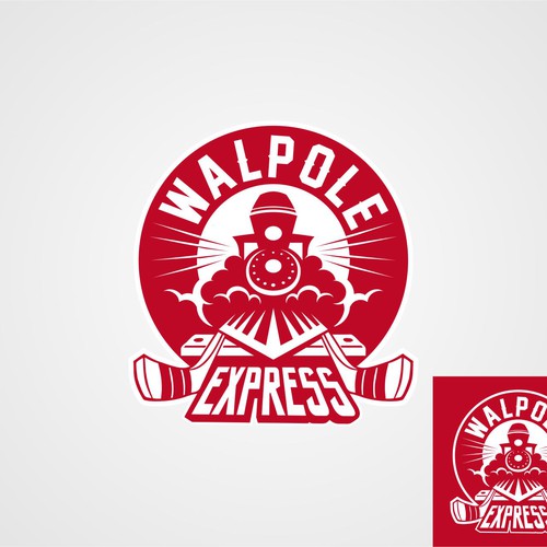 Create a 2 color Train logo for a Hockey Team | Logo design contest