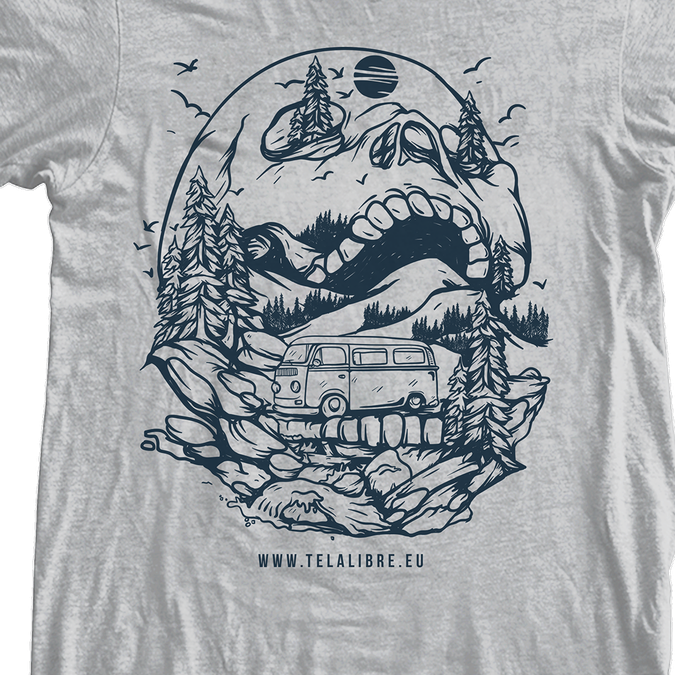 One color Shirt Design. New sustainable outdoor/urban brand. | T-shirt ...