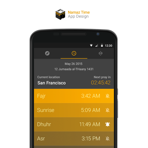 Prayer time app | App design contest