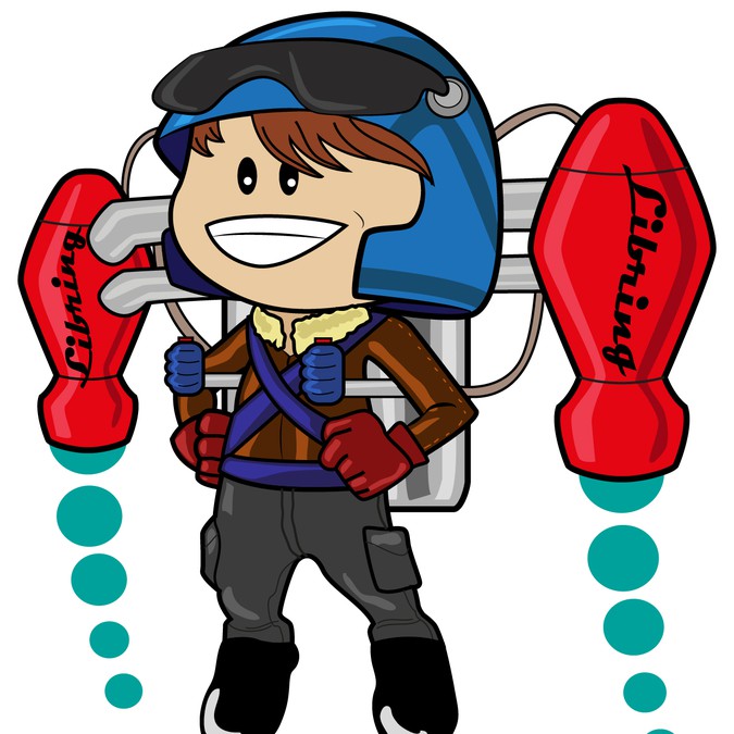Jetpack Aviator Kid Character for Libring | Character or mascot contest