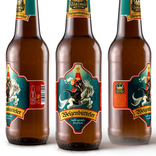 Label design for a wheat beer of an German craft beer brewery | Product ...