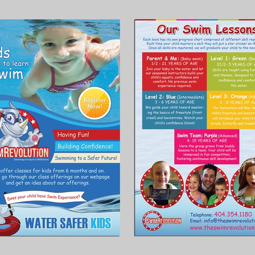 Design Engaging Flyer for a Fun and Energetic Child Swim Program - The ...