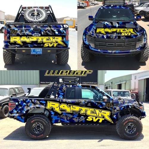 Design an awesome Car Wrap for a Ford Raptor | Car, truck or van wrap ...