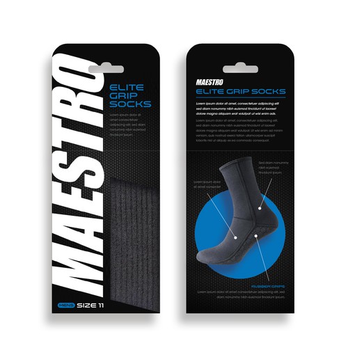Designs | Maestro SW Grip Socks | Product packaging contest