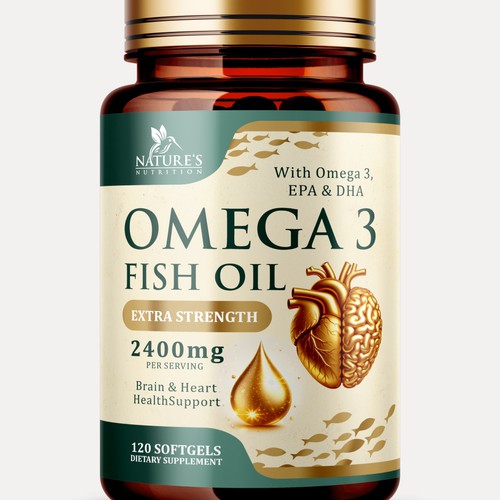 Designs | Omega 3 Fish Oil Design needed for Nature's Nutrition ...