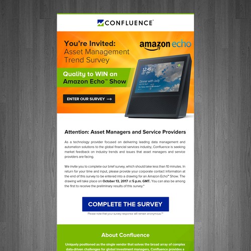 Email Design - Invitation to take an Industry Survey - Enter to Win a ...