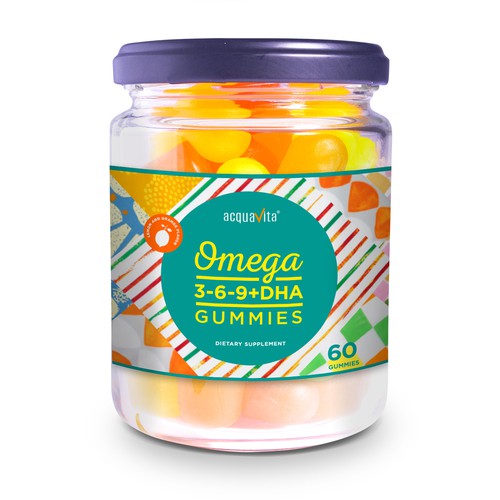 Label Design for the New Innovative Gummy Supplement. | Product label ...