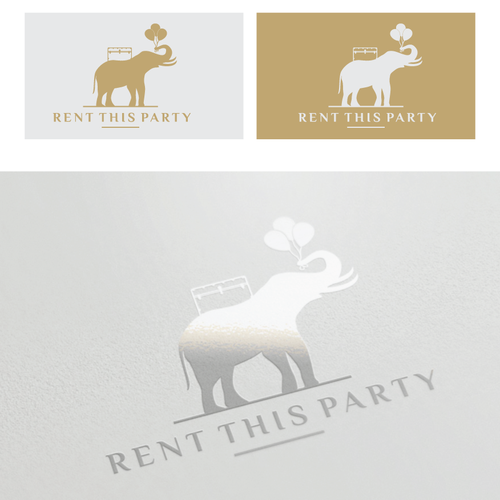 Luxurious PARTY BOX Logo --- RENT THIS PARTY | Logo design contest