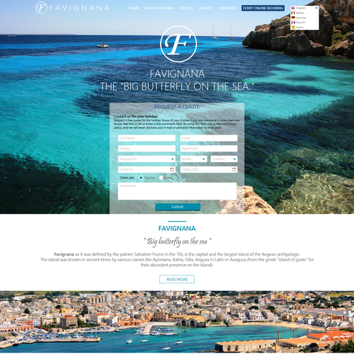 Designs | Make our customers dream their holiday! Website for a ...