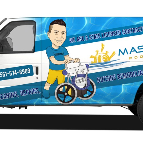 Designs | Pool Service Company needs A beautiful CAR WRAP - 2 Vehicles ...