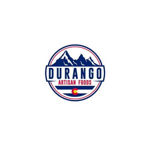Colorado mountain theme logo for Durango Artisan Foods | Logo design ...