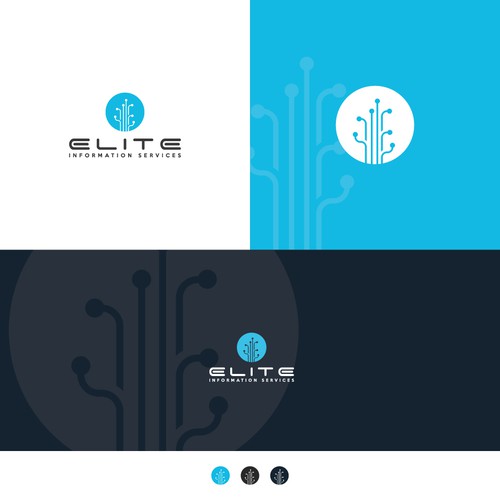 Design a modern logo and business card for Elite Information Services ...