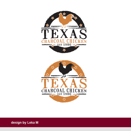 Create a vintage stamp-style logo for Texas Charcoal Chicken | Logo ...