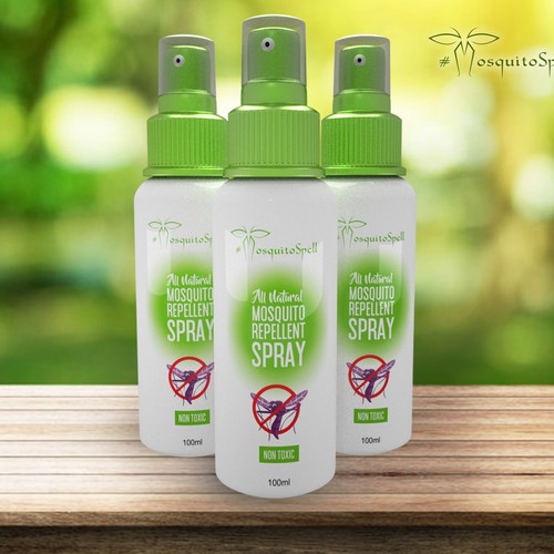 Please Create a Label of a ALL Natural Mosquito Repellent Spray ...