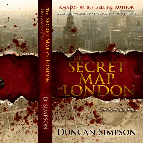 Cover for 'The Secret Map of London' | Book cover contest