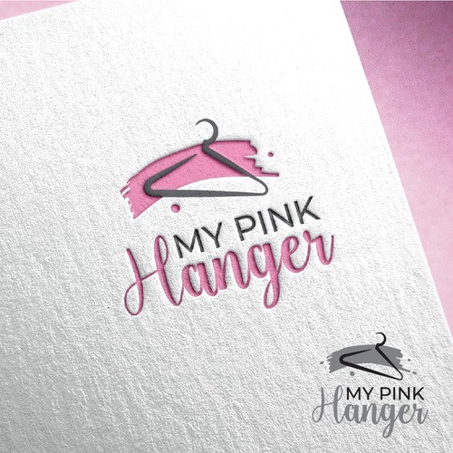 Designs | Stylist in Need of Iconic Pink Hanger Logo | Logo design contest