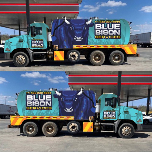 Designs | Help us scream "Blue Bison" with a unique truck wrap! | Car ...