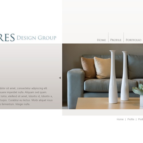 Beres Design Group Website | Web page design contest