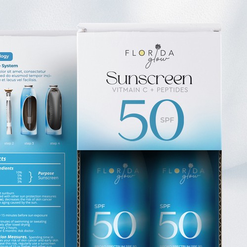 Designs | 2 pack sunscreen | Product packaging contest