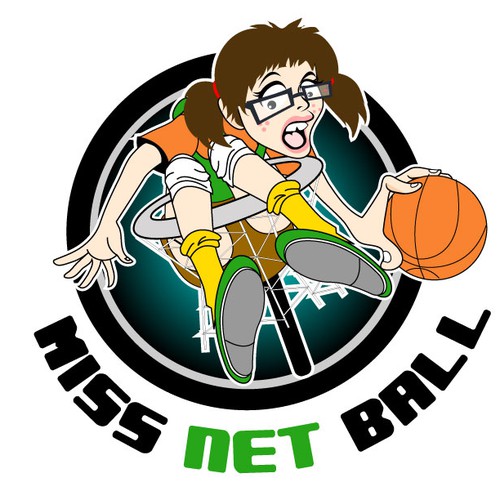 MissNetball Super Heroine Netball Nerd | Logo design contest