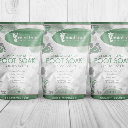 Designs | Design a Memorable Pouch Package for a Sea Salt Foot Soak by ...