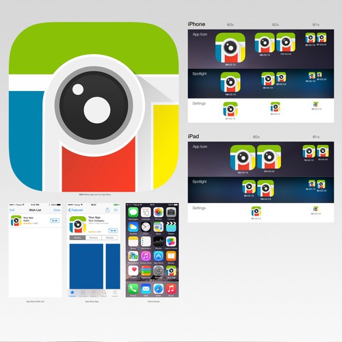 Create a slick, unique icon for an existing photography app | Icon or ...