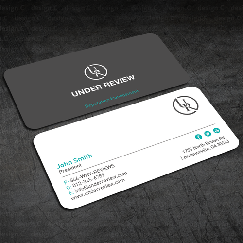 Under Review Business Card Design | Business card contest