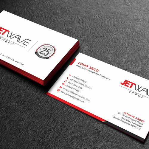 Jetwave Corporate Business Card and Email Signature Design | Business ...