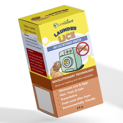 Create LiceGuard's Launder Lice package for retail! | Product packaging ...
