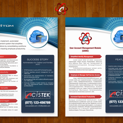 Design a Polished One Pager for Cutting-edge Cloud Software Product ...