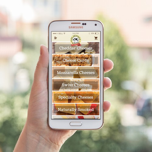 Need mobile cheese ecommerce website created | App design contest