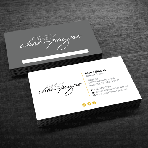 Blogger Business Card | Business card contest