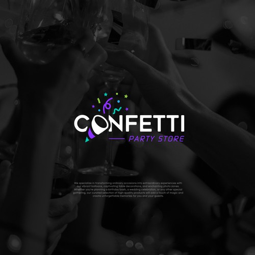 Designs | Design a logo for Party Store. Vibrant balloons, captivating ...