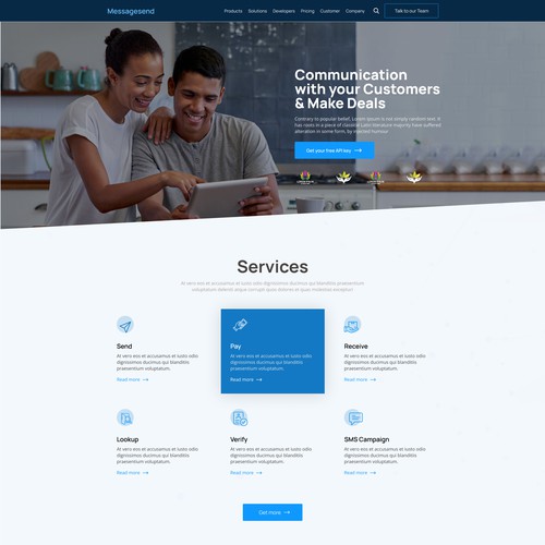 Designs | Messaging website | Web page design contest