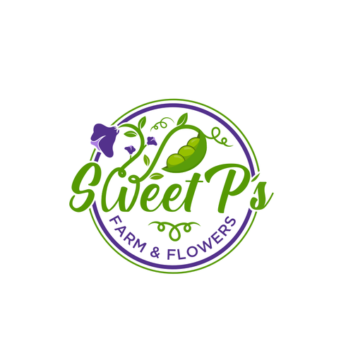 Designs | Viney Three peas in a pod with flower | Logo design contest