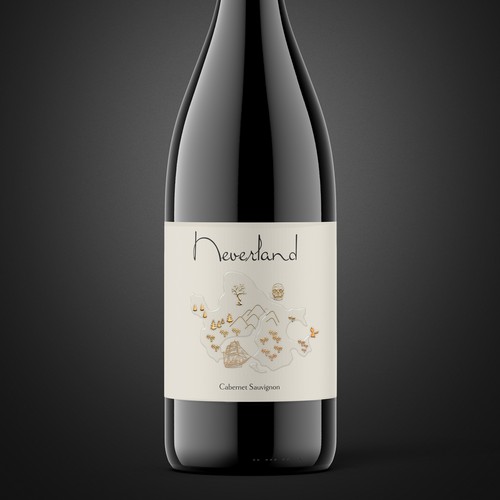 Designs | Neverland wine label | Product label contest