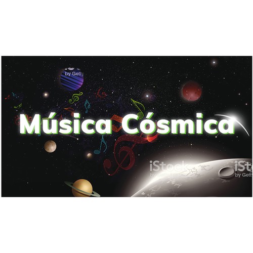 Cover for a youtube video of cosmic music | Social media page contest