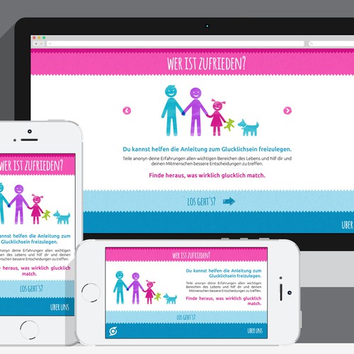 Who is happy? | Web page design contest