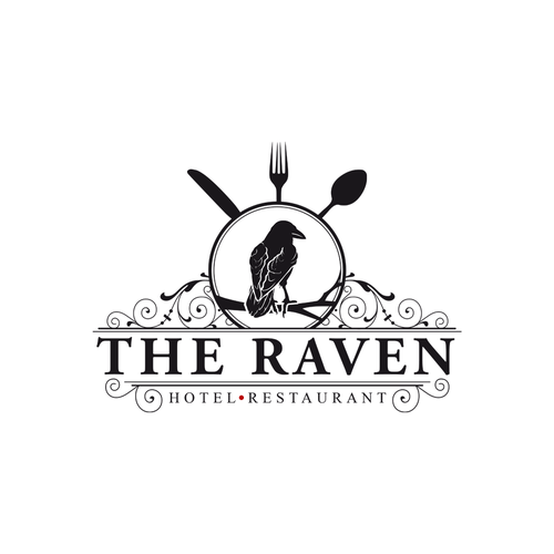 Create a iconic logo of a Raven for a Hotel | Logo design contest