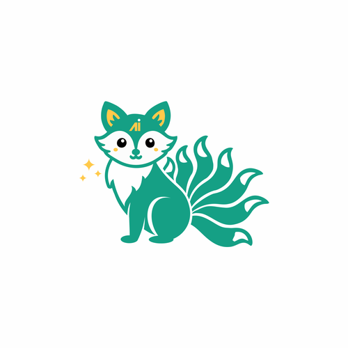 Designs | Fun flat-cartoon website mascot for AI company | Character or ...